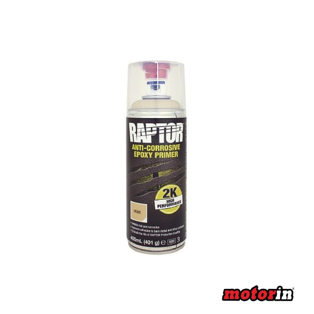 Raptor Spray Primário Epoxy "U-Pol" Anti-Corrosivo 2K 400ml - Motorin