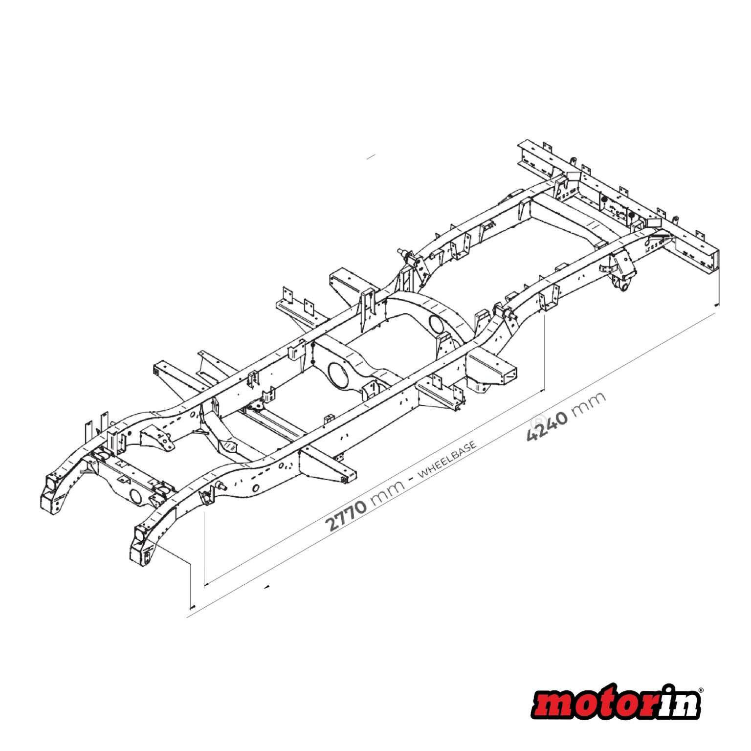 Chassis Galvanizado Land Rover Series II/IIA 109" 6 Cilindros RHD ...